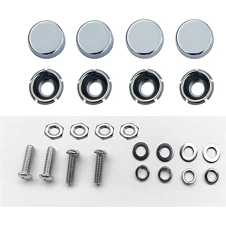 Amazon.com: LFPartS Stainless Steel License Plate Frame Screws ...