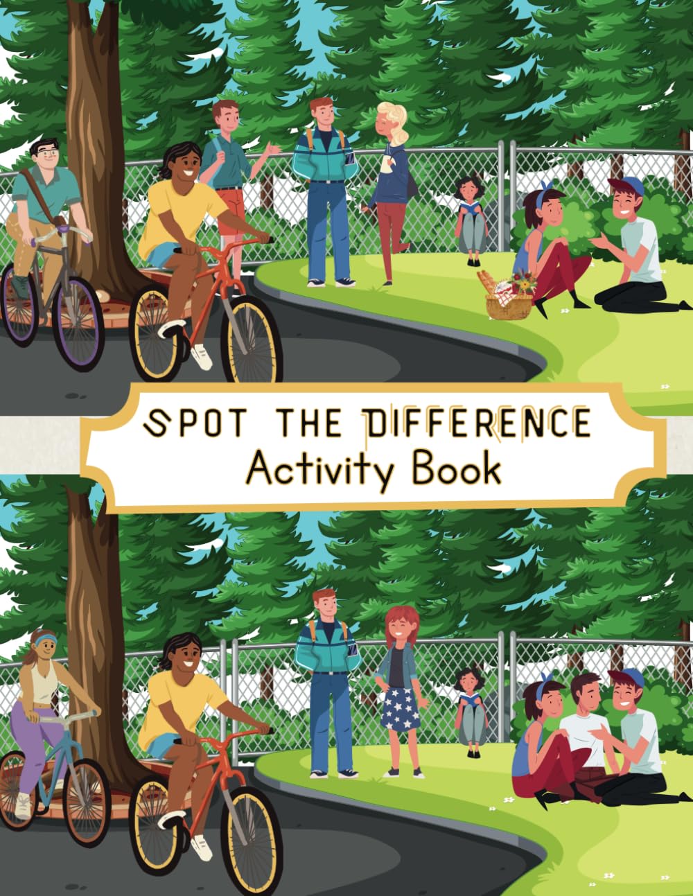 Spot the Difference Activity Book: Find the Difference Puzzles for Kids ...