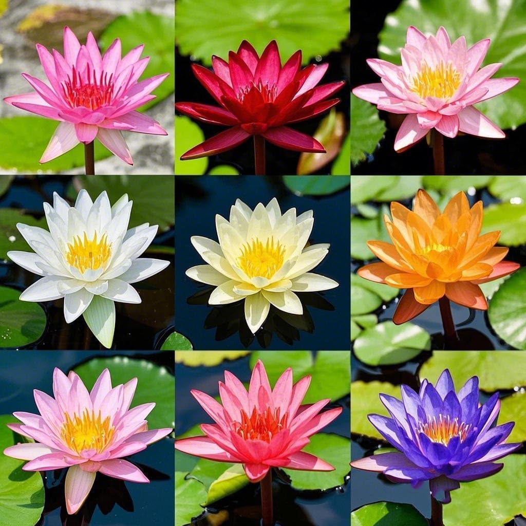 Amazon.com: 35 PCS Bowl Lotus Seeds for Planting – Mixed Color Bonsai ...