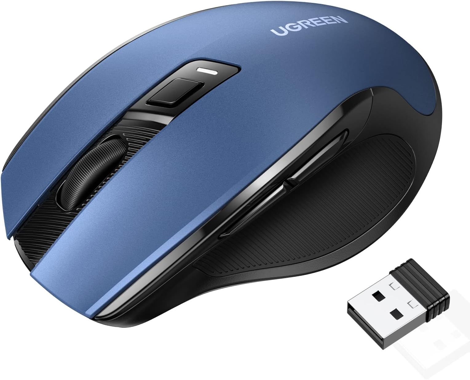 UGREEN Mouse Inalámbrico Bluetooth 2.4 GHz Modos Dual, Mouse Ergonómico ...
