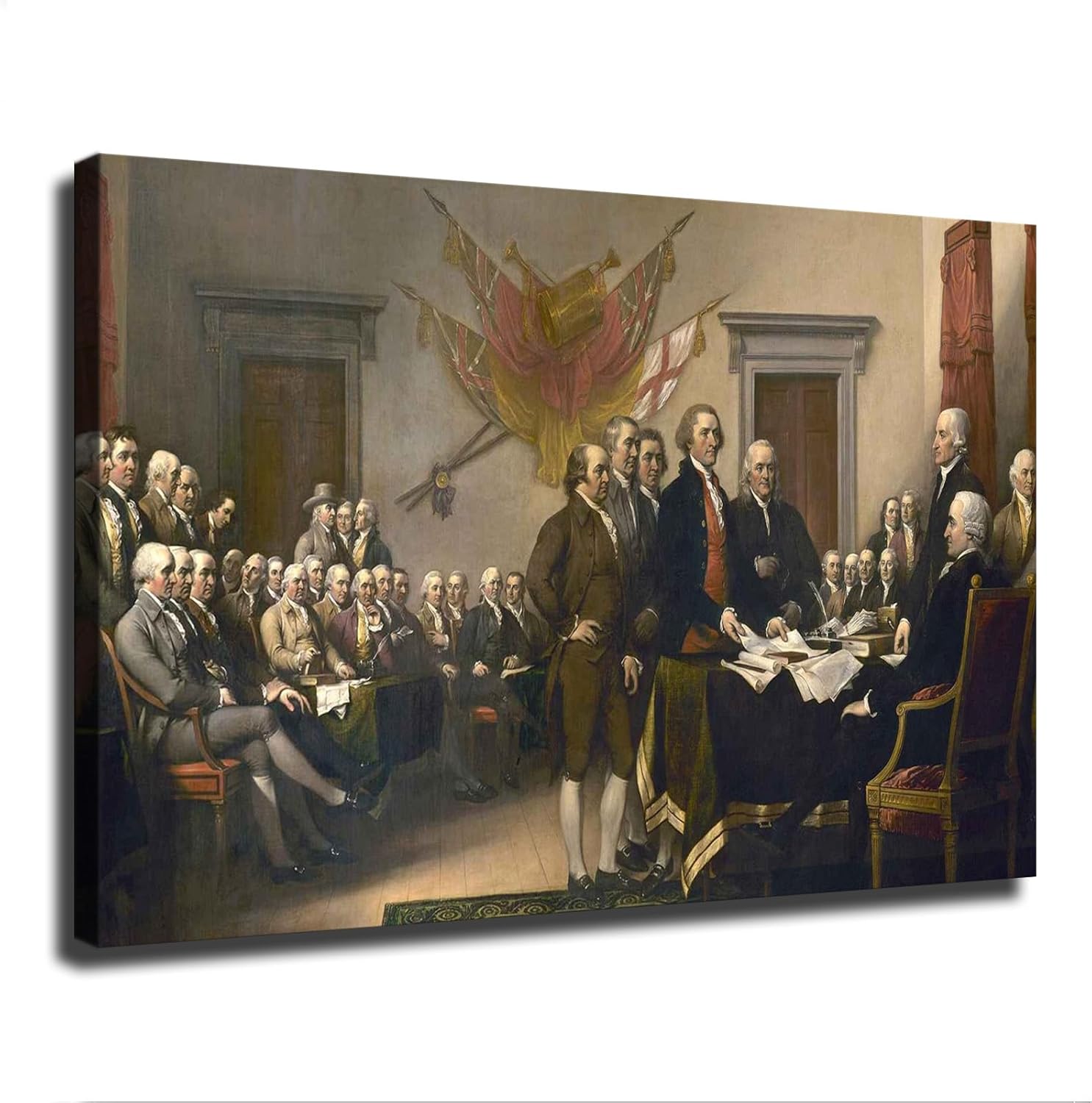 Amazon.com: Signing of The Declaration of Independence Wall Art - John ...