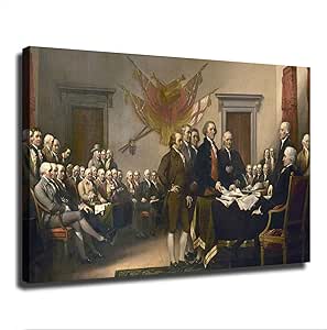 Amazon.com: Signing of The Declaration of Independence Wall Art - John ...