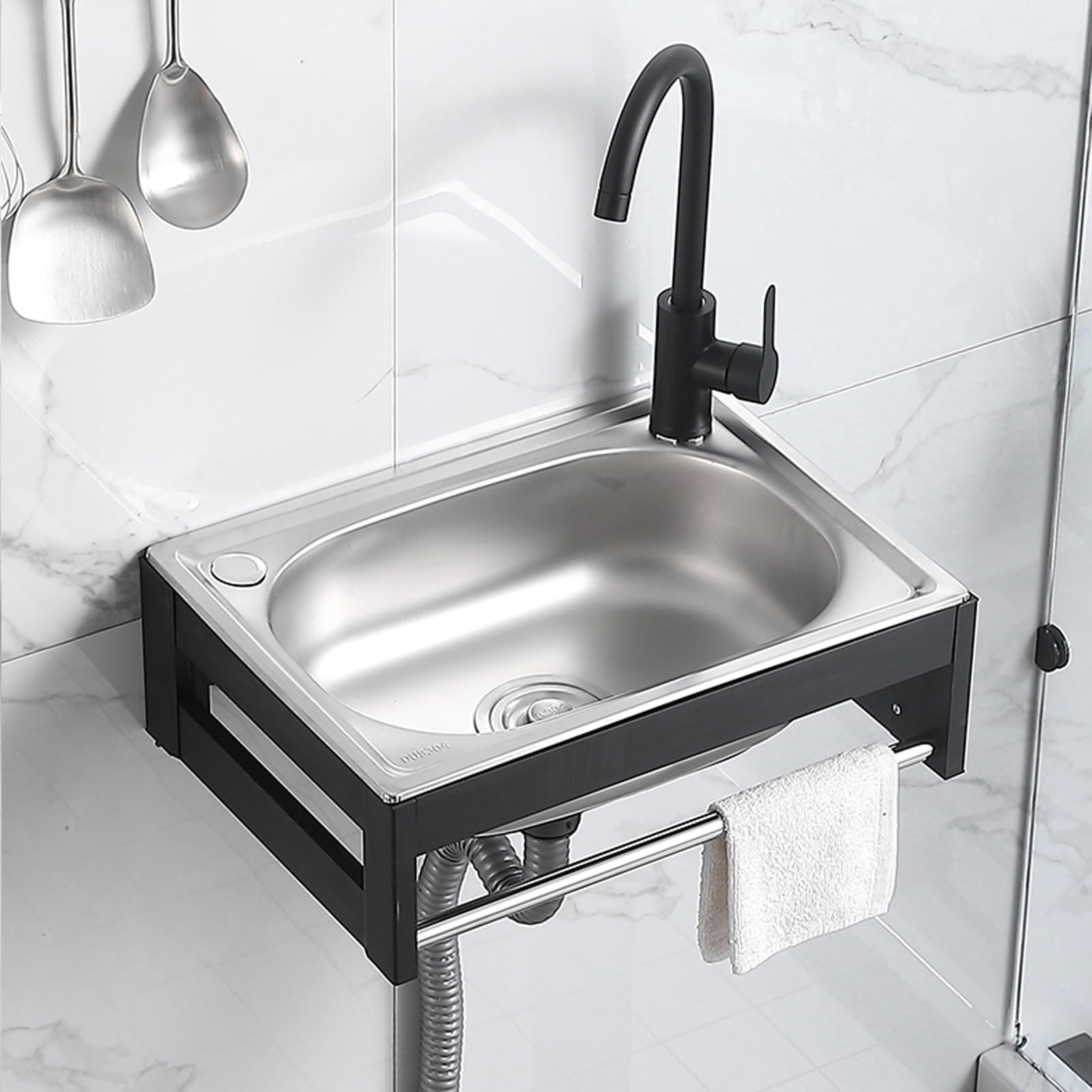 Esoyawe Commercial Hand Wash Station Utility Sink Stainless Steel ...