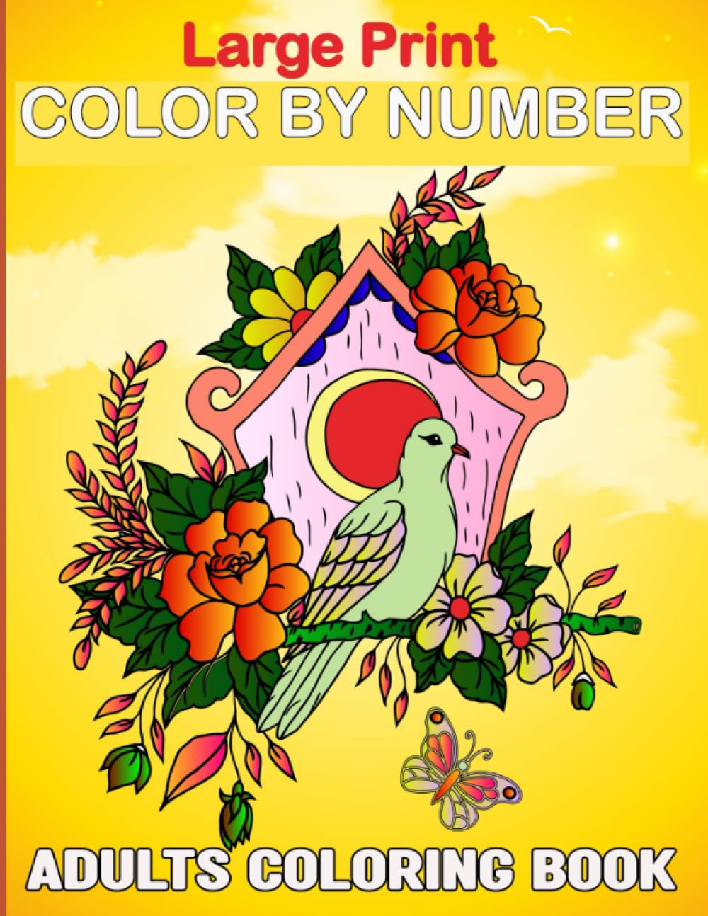 Snapklik.com : Large Print Color By Number Adults Coloring Book: Large ...