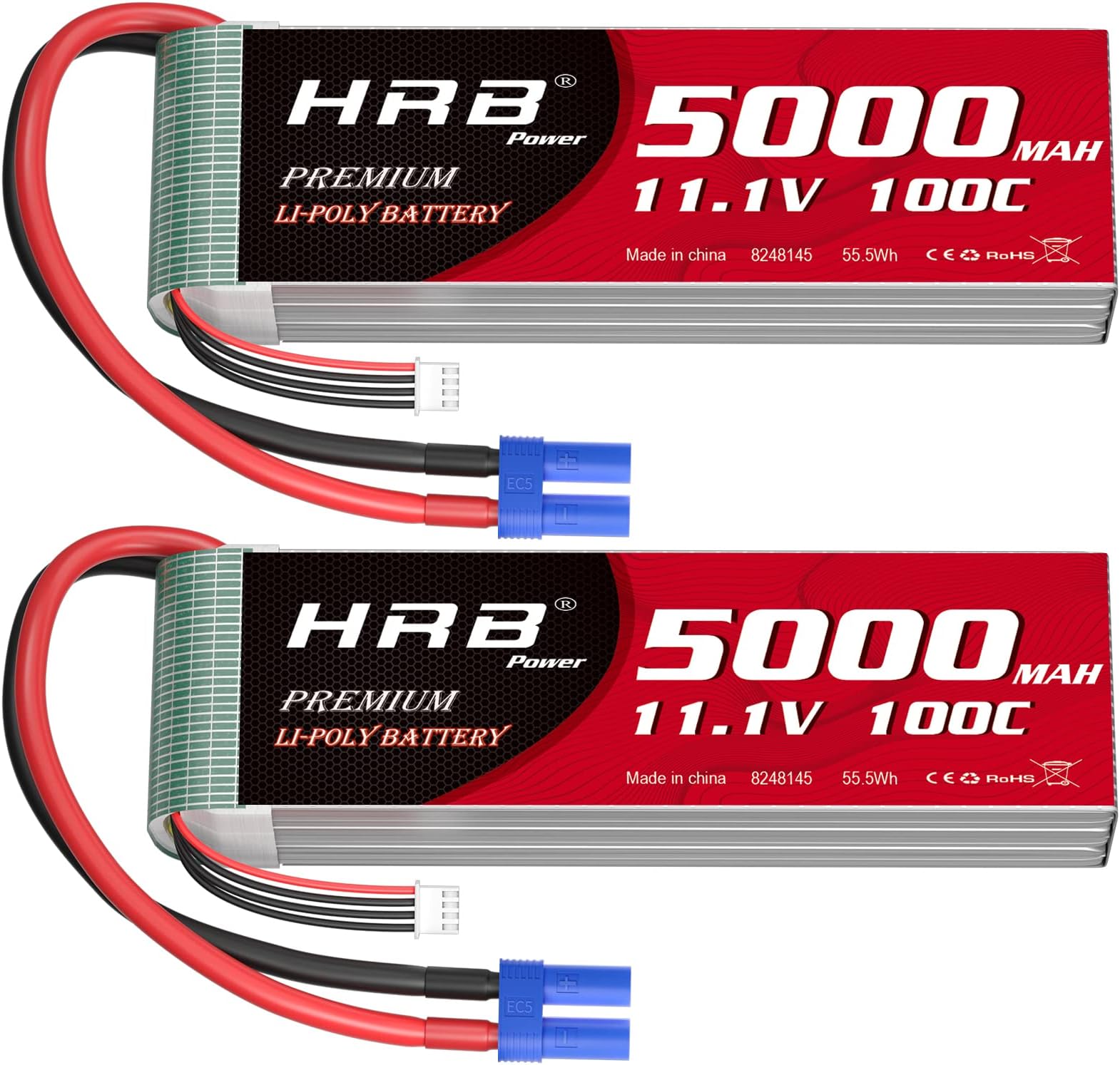 Amazon.com: ECHOBBY 12.8V 4S 500mAh 6.4Wh LiFePO Battery SM-2P Normal ...