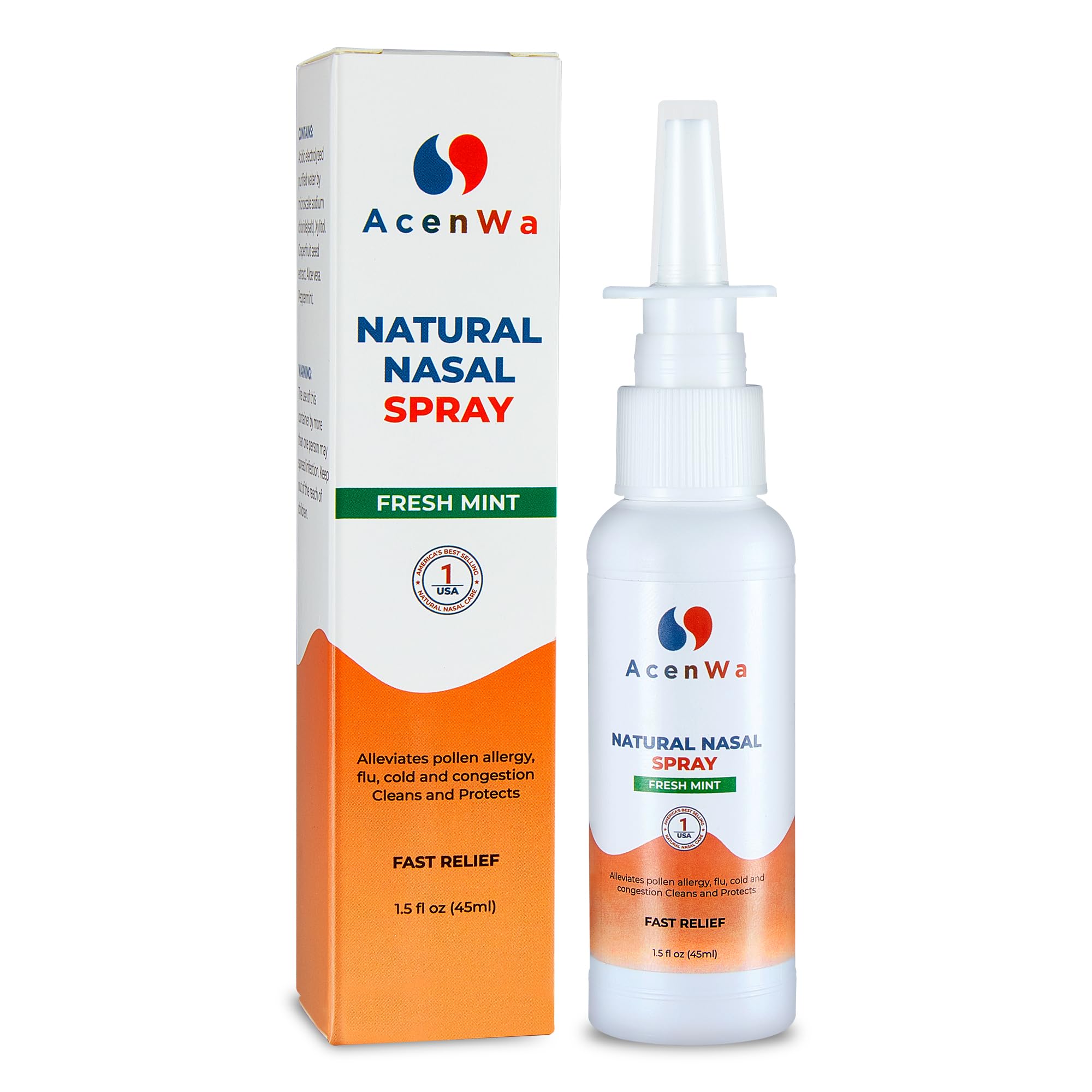 Amazon.com: AcenWa All-Natural Nasal Spray, 12-Hour Fast Relief, for ...