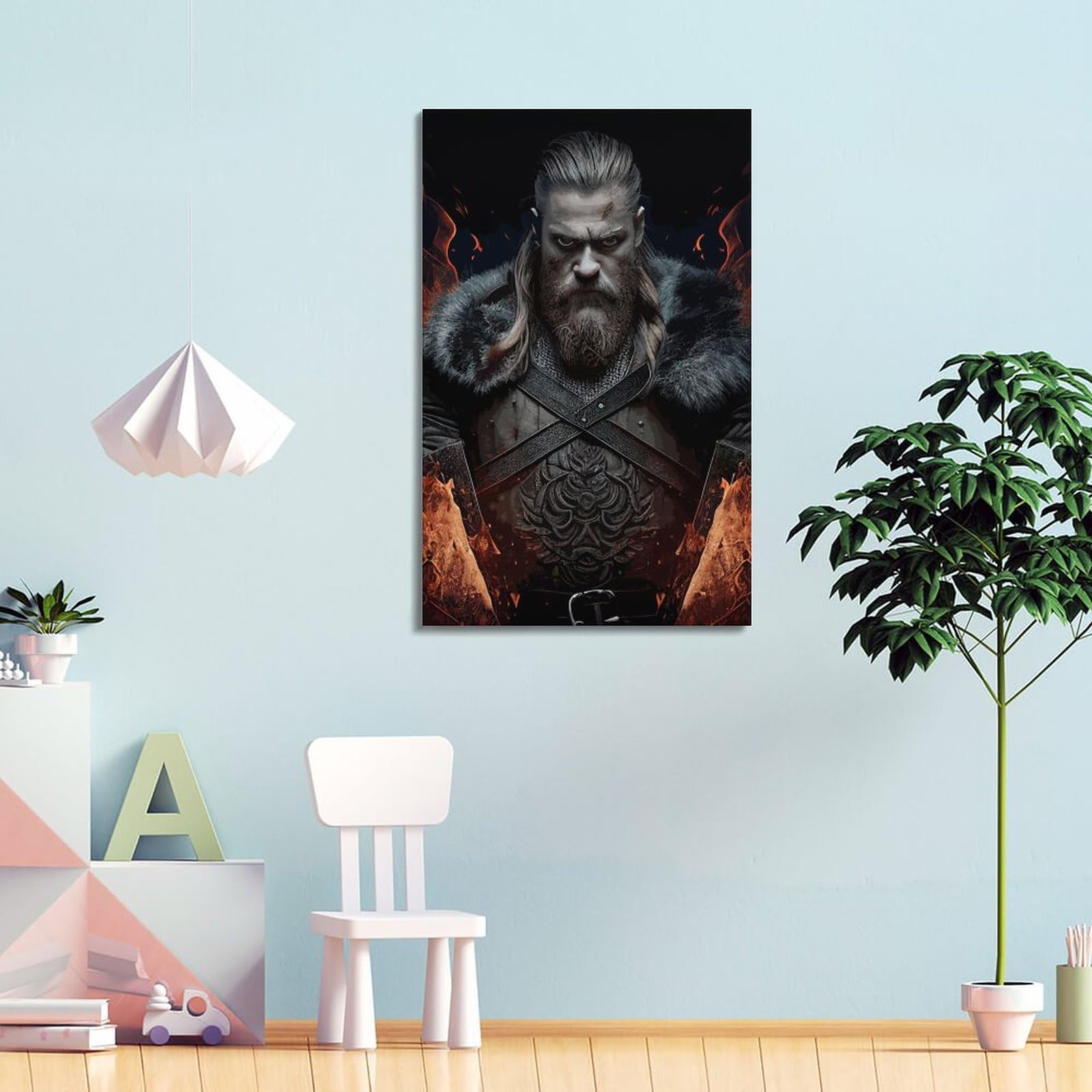Pintura Del Valhalla Vikingo Valhalla Vikings Póster Vikingo