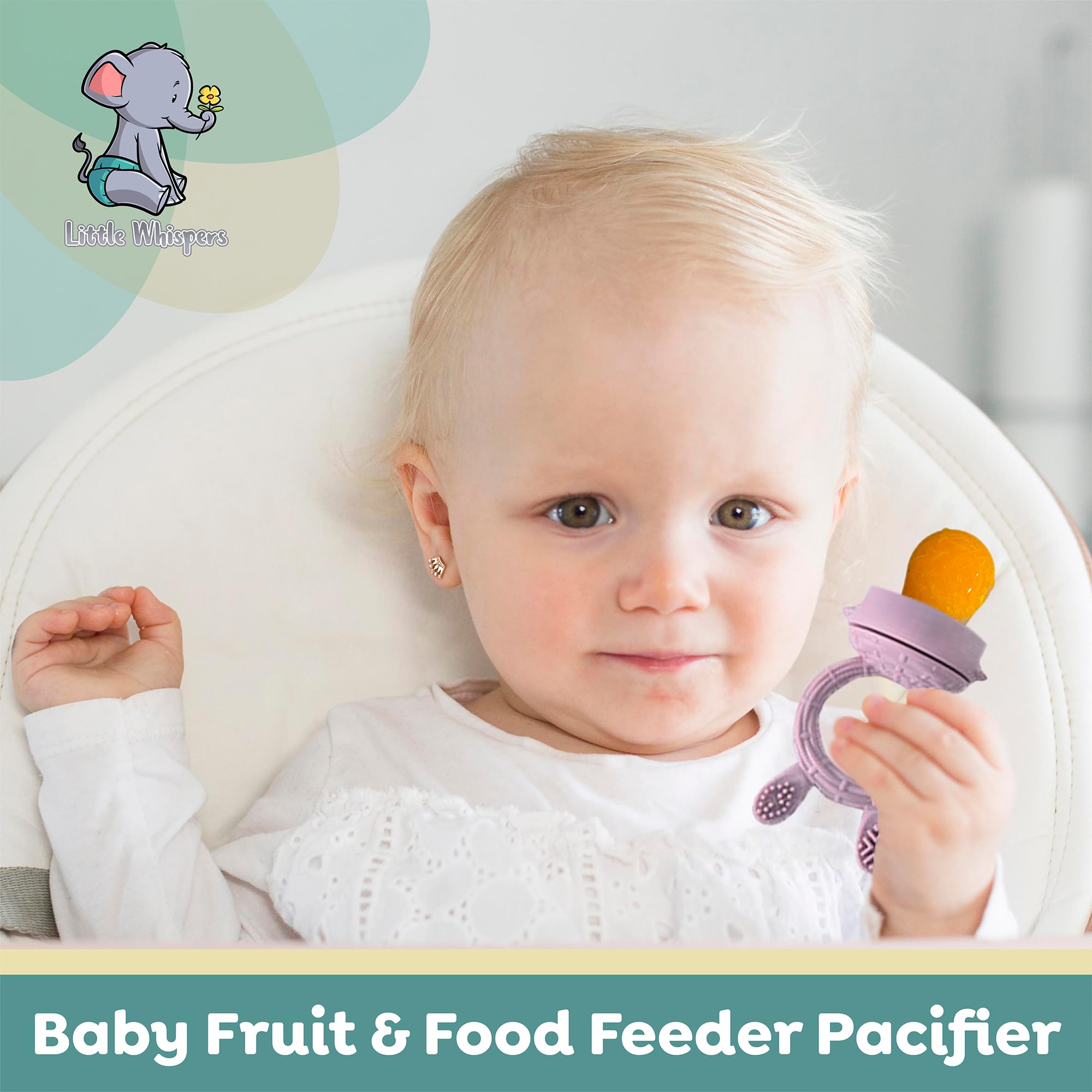 Snapklik.com : LittleWhispers Baby Teether Feeding Pacifier - Infant ...