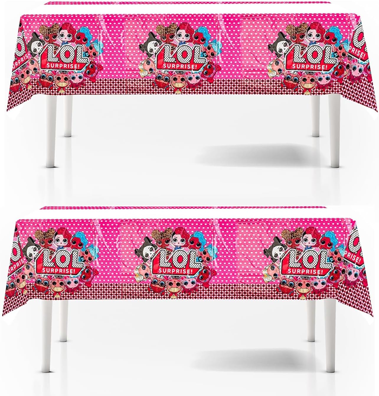Amazon.com: IXITAB 2Pack LOL Tablecloth Disposable Tablecover Birthday ...