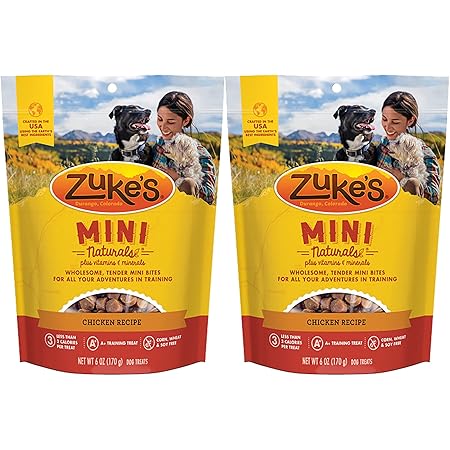 Amazon.com : Zuke's Mini Naturals Dog Training Treats, Chicken Recipe ...