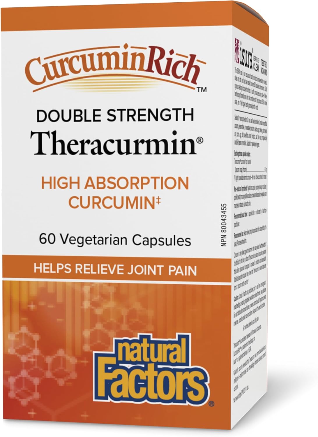 Natural Factors Theracurmin CurcuminRich DOUBLE STRENGTH 60 mg, 60 ...