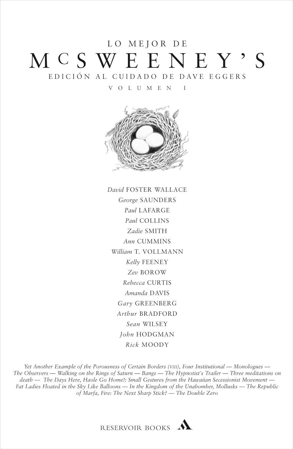 Amazon.com: Lo mejor de McSweeney's - Vol. I (Reservoir) (Spanish ...