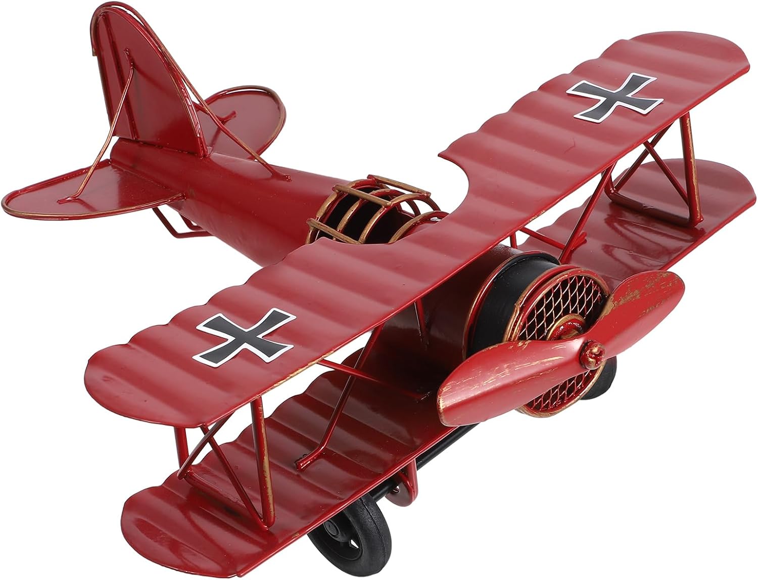 Amazon.com: Veemoon Retro Airplane Toy Model, Vintage Biplane Plane ...