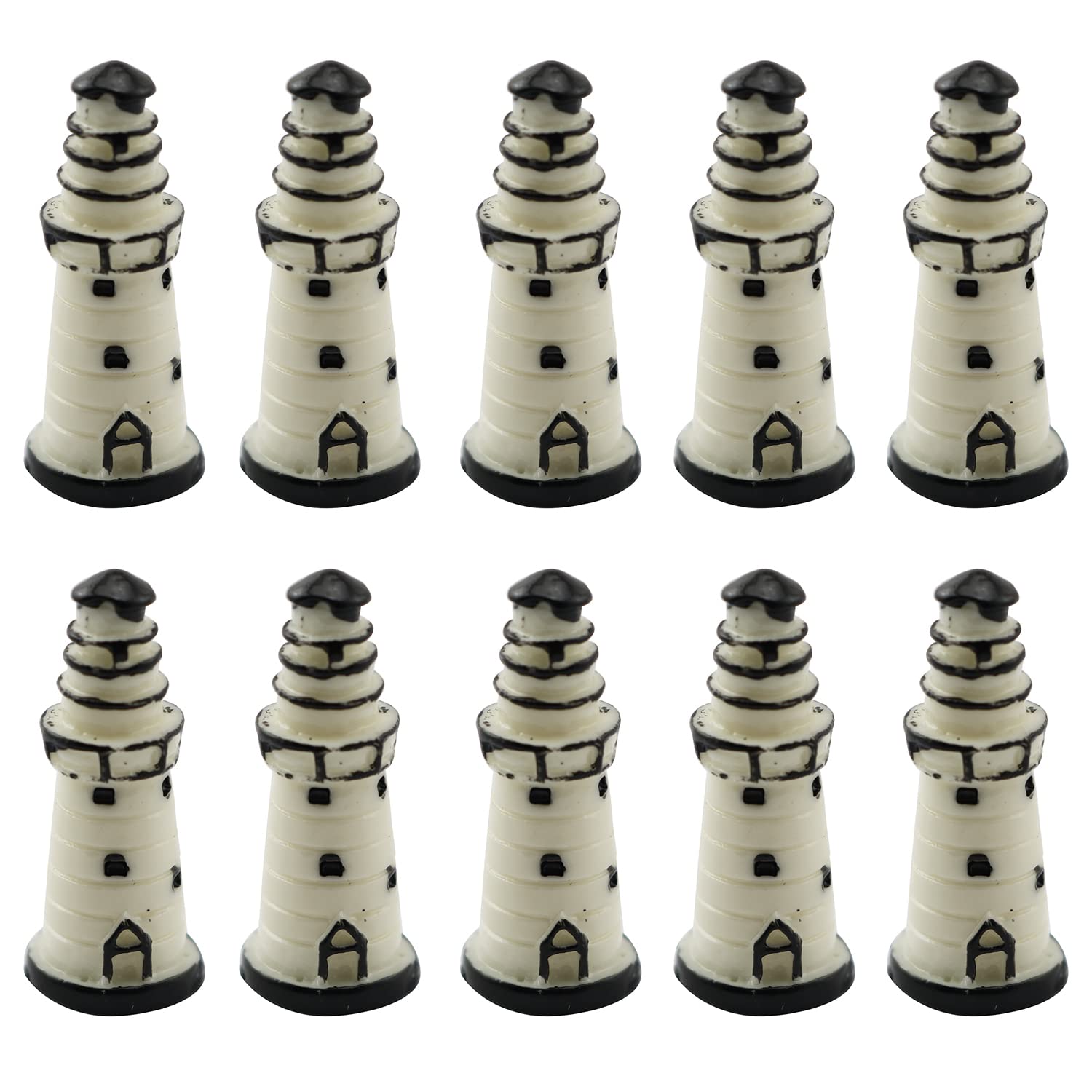 Amazon.com: LQ Industrial Mini Lighthouse Statue 10PCS Miniature ...