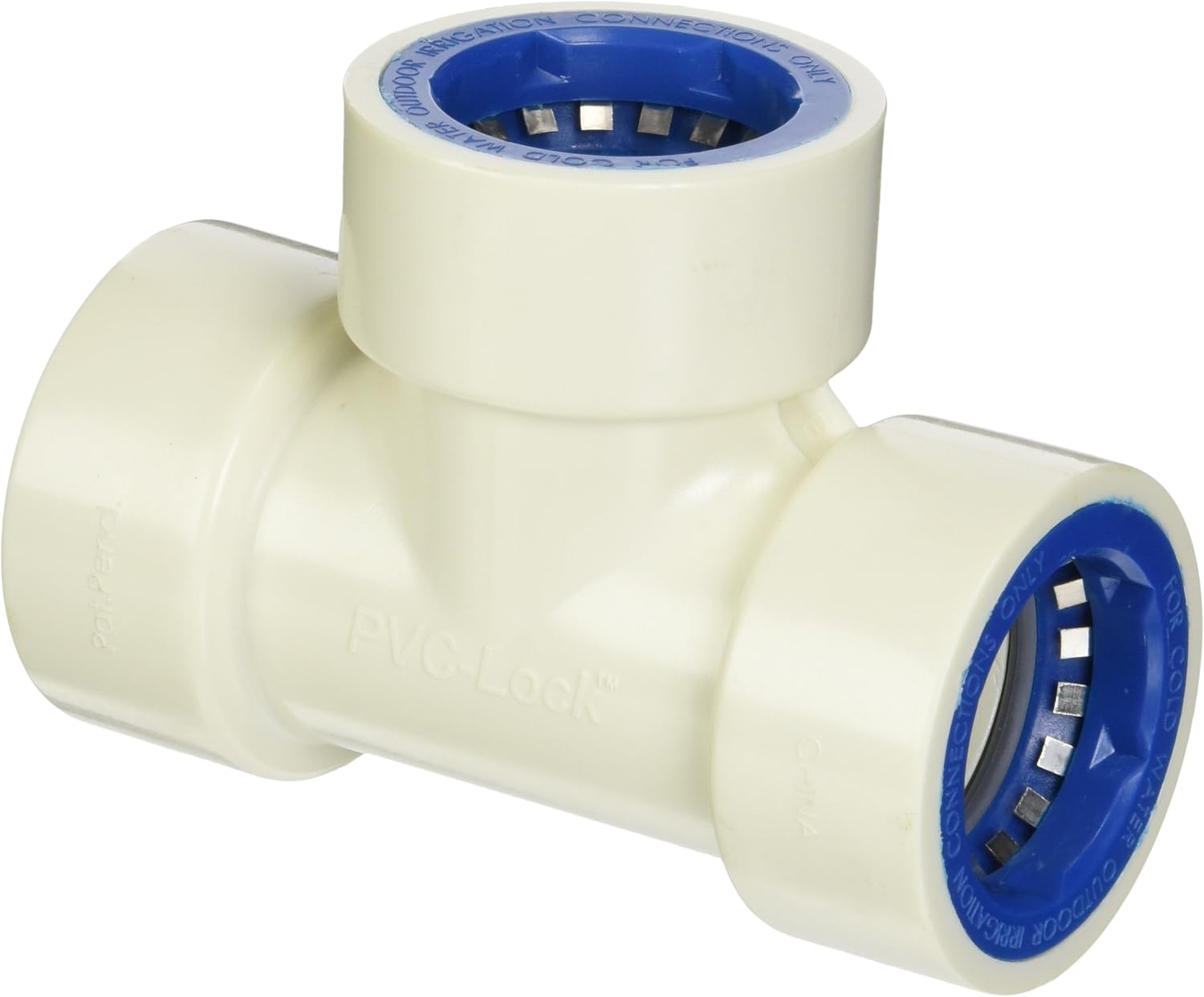 Amazon.com: Hydro-Rain PVCL-401-010 No Glue Needed PVC-Lock Tee, 1 ...