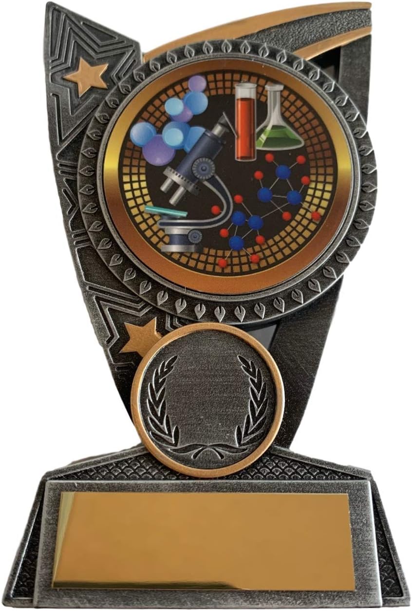 Emblems-Gifts Chemistry Science Trophy Award ENGRAVED FREE 150 mm ...