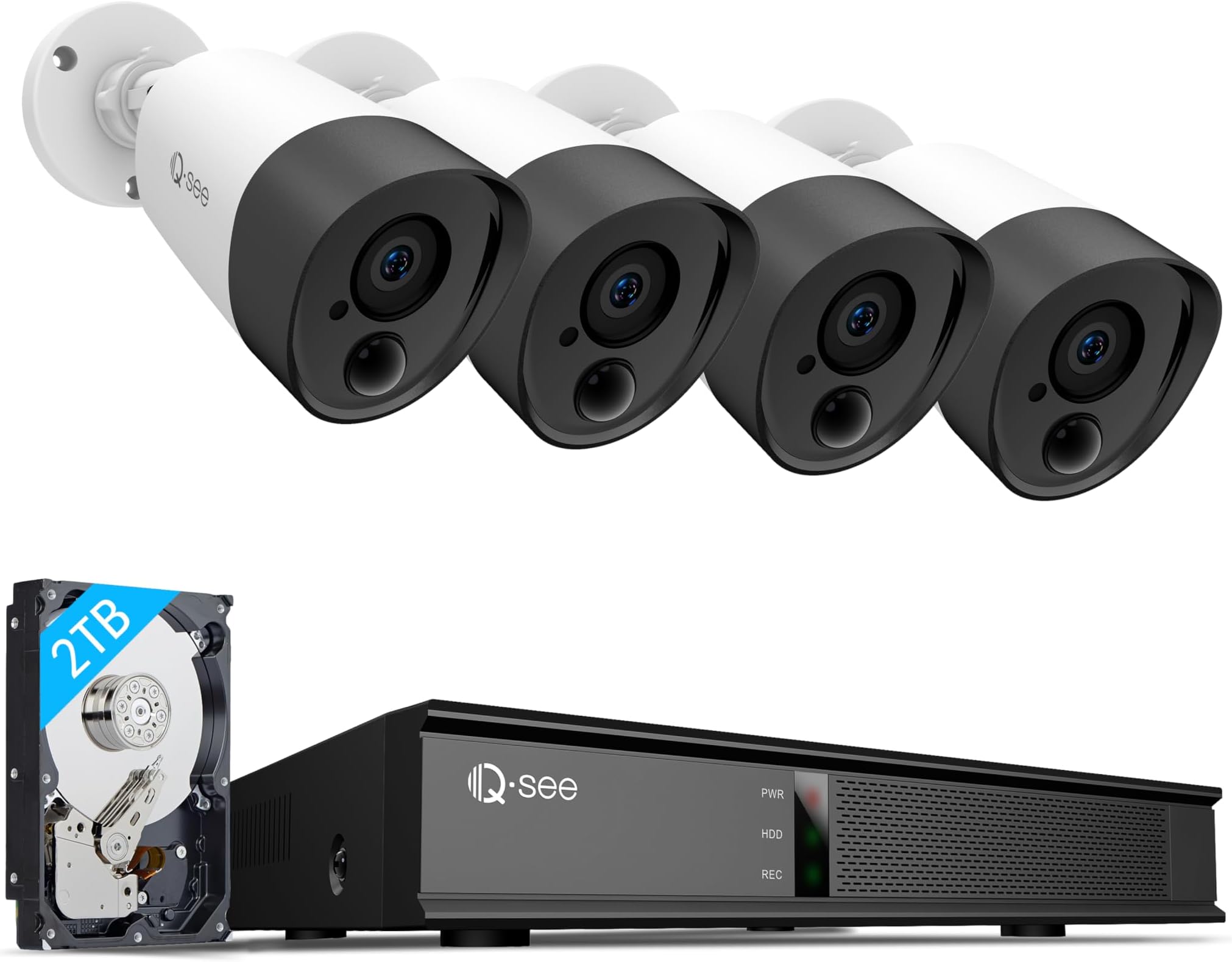 Amazon.com : Qsee 5MP Security Camera System with Human/Vehicle ...