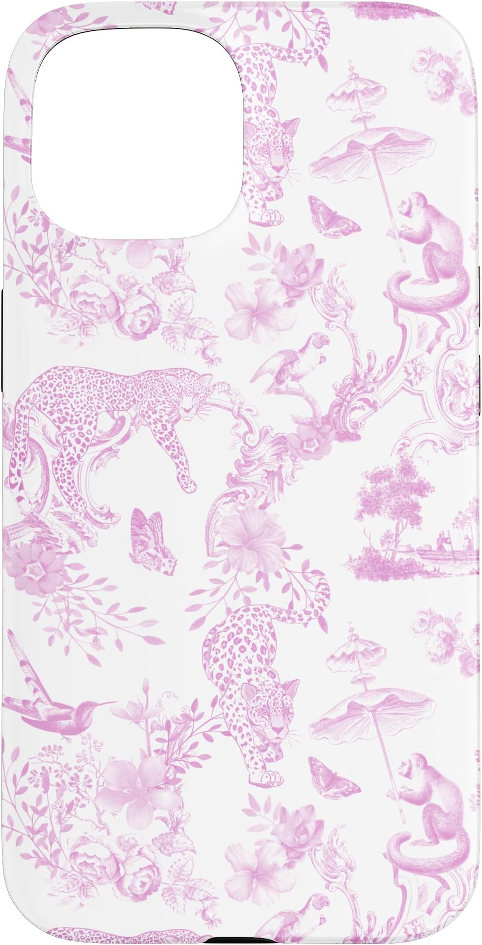 Amazon.com: iPhone 15 Preppy Light Blue Toile Coastal Seaside Beach ...