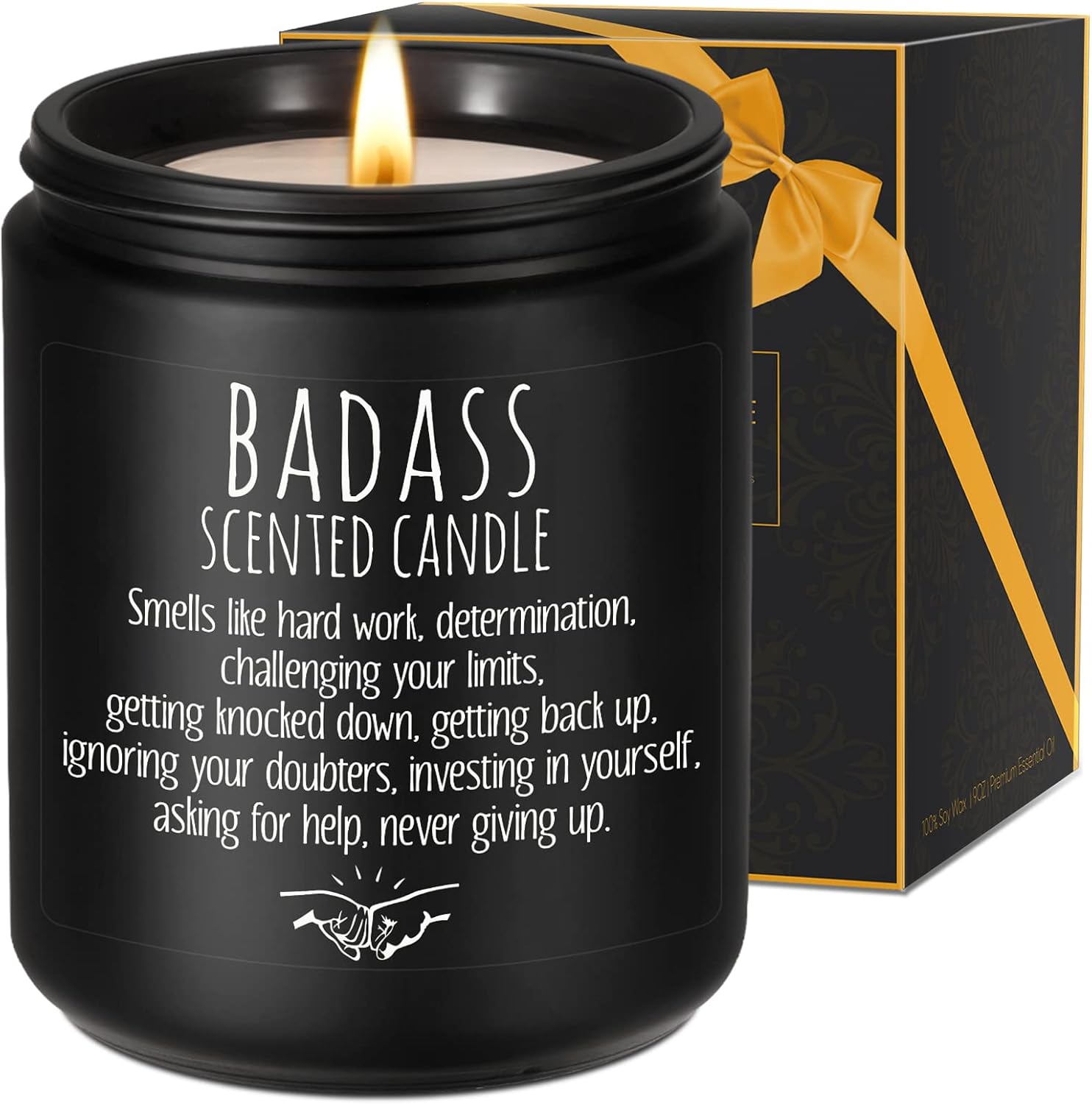 Amazon.com: LEADO Badass Candle, Congratulations Gifts, Inspirational ...