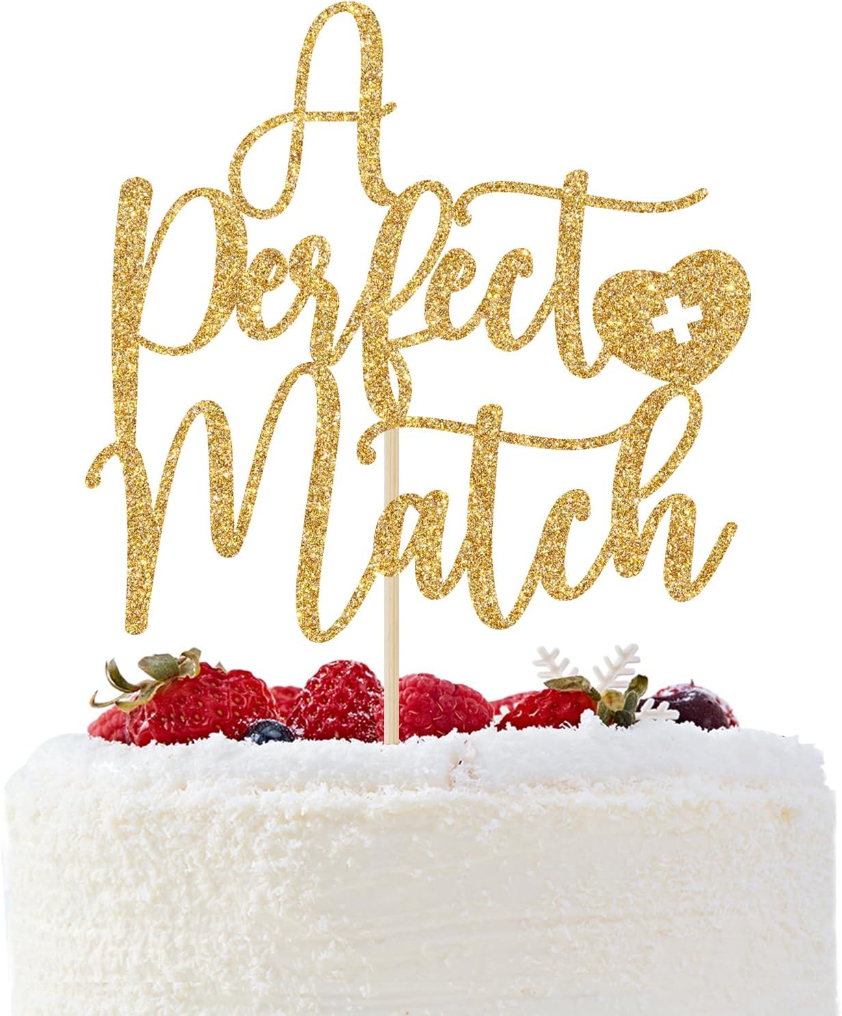 Amazon.com: A Perfect Match Cake Topper, Happy Match Day, Residency ...