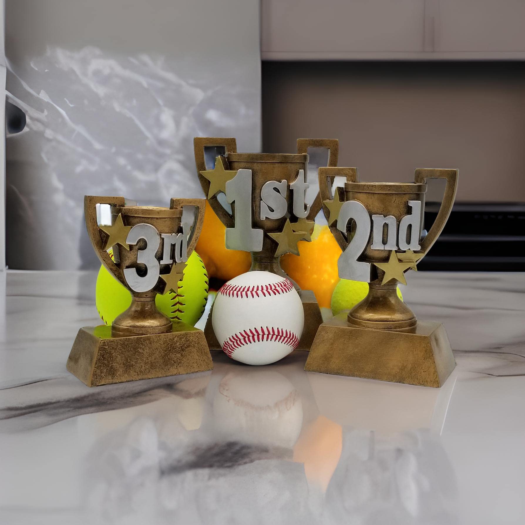 Snapklik.com : Decade Awards 1st Place 3D Gold Cup Trophy - 7 Inch Tall ...