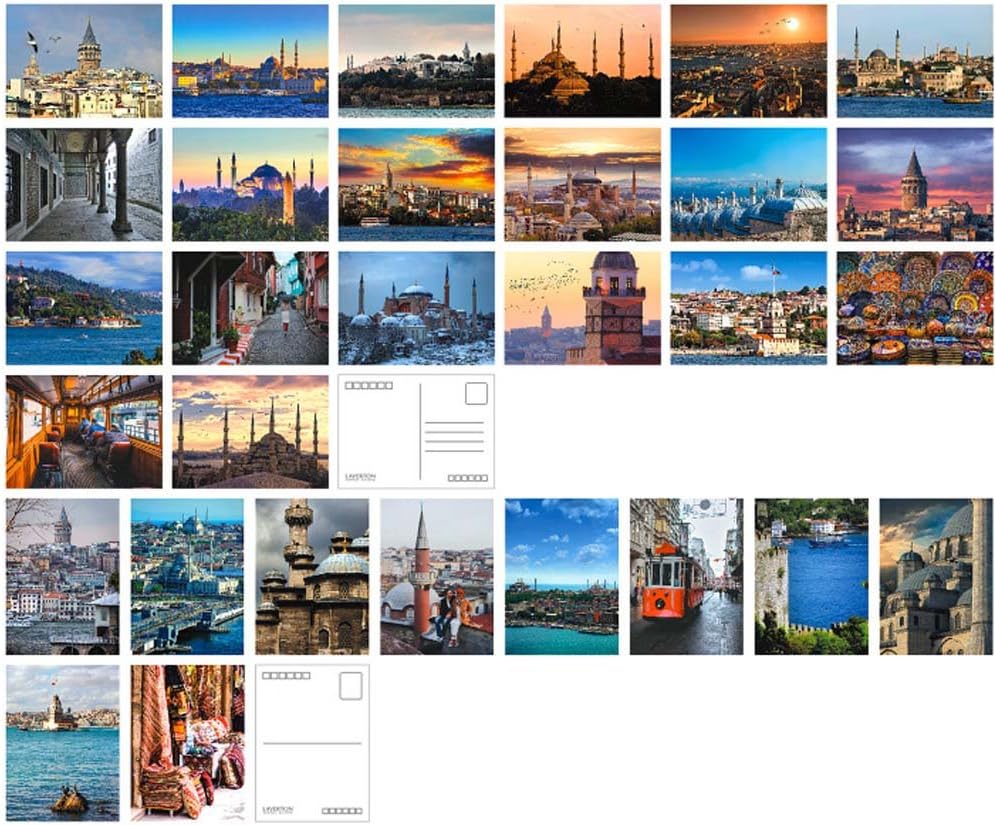 FANCYPUMPKIN 30 Pcs Retro Welt Scenic Postkarten Travel Scenery ...