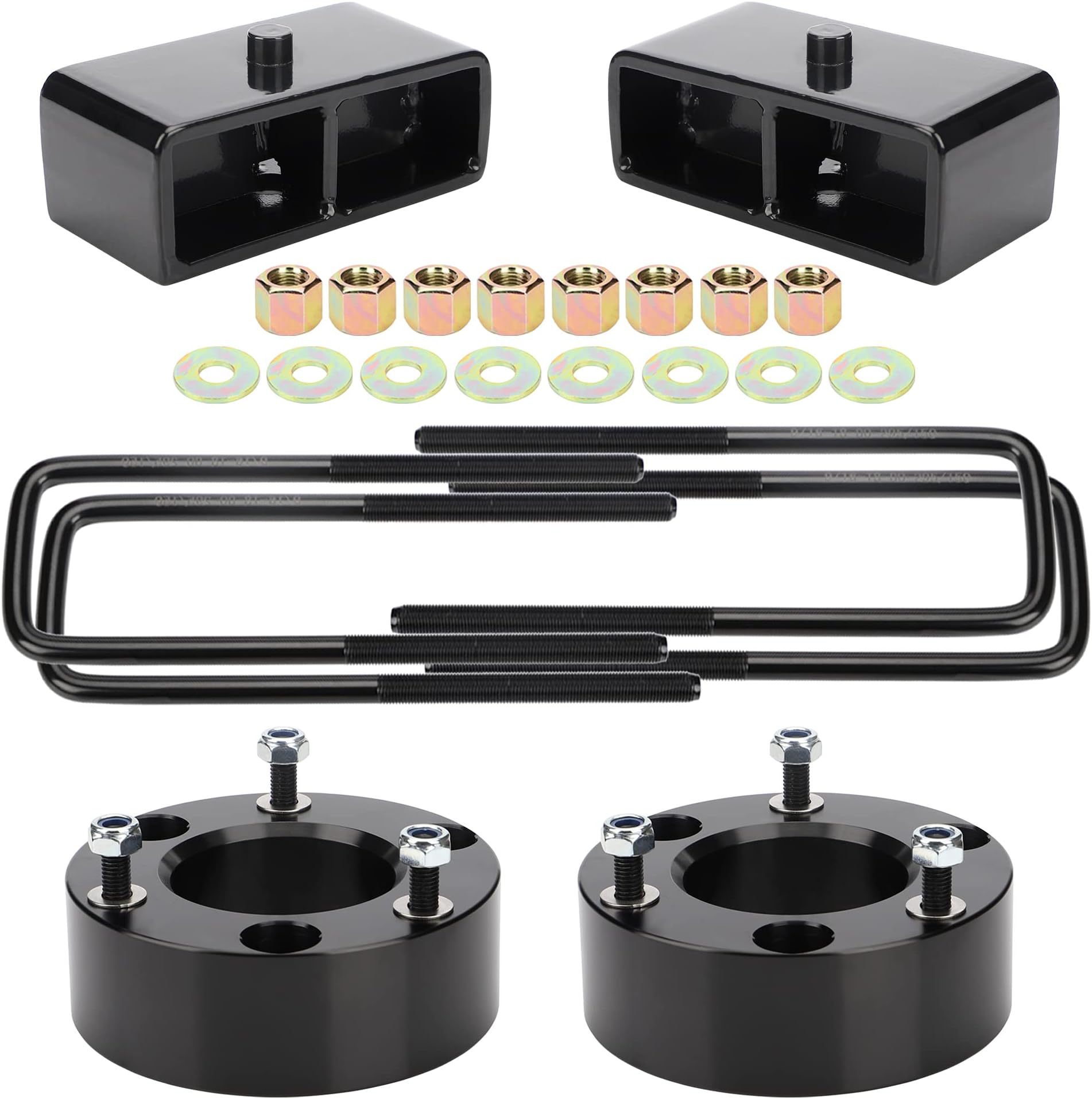 3" Front and 2" Rear Leveling Lift Kits for 2007-2019 Silverado 1500 ...