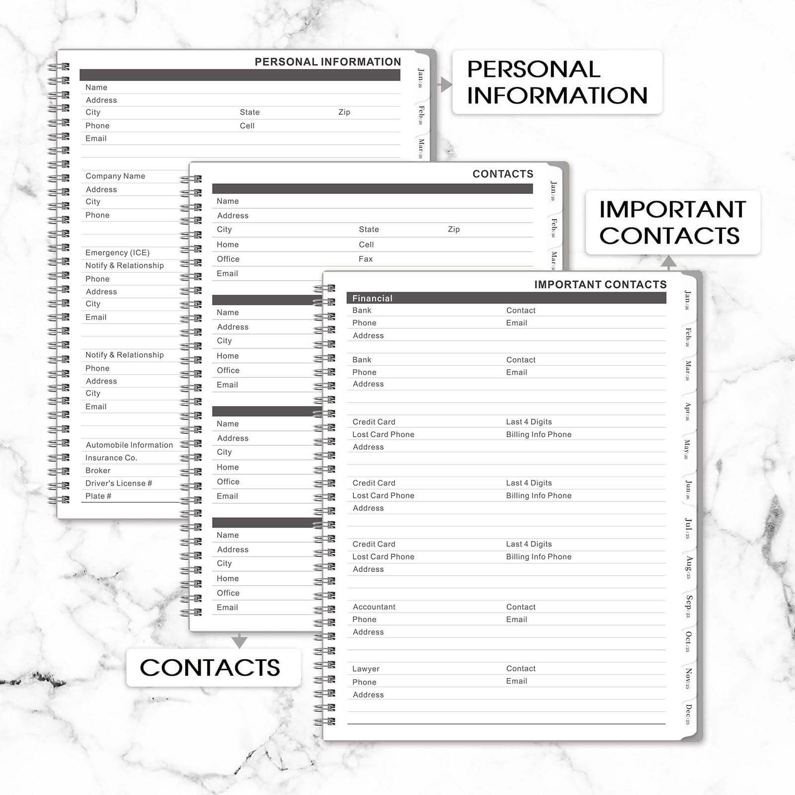 Snapklik.com : Monthly Planner 2025-2027 - 24 Months Planner 2025-2026 ...