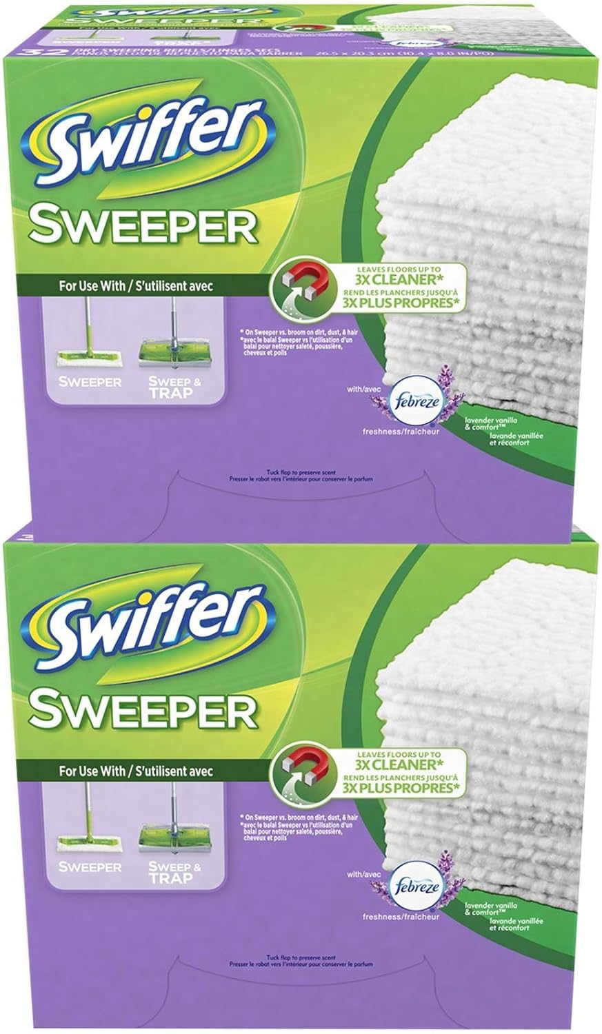 Amazon.com: Swiffer Sweeper Dry Cloth Refill - Lavender Vanilla ...