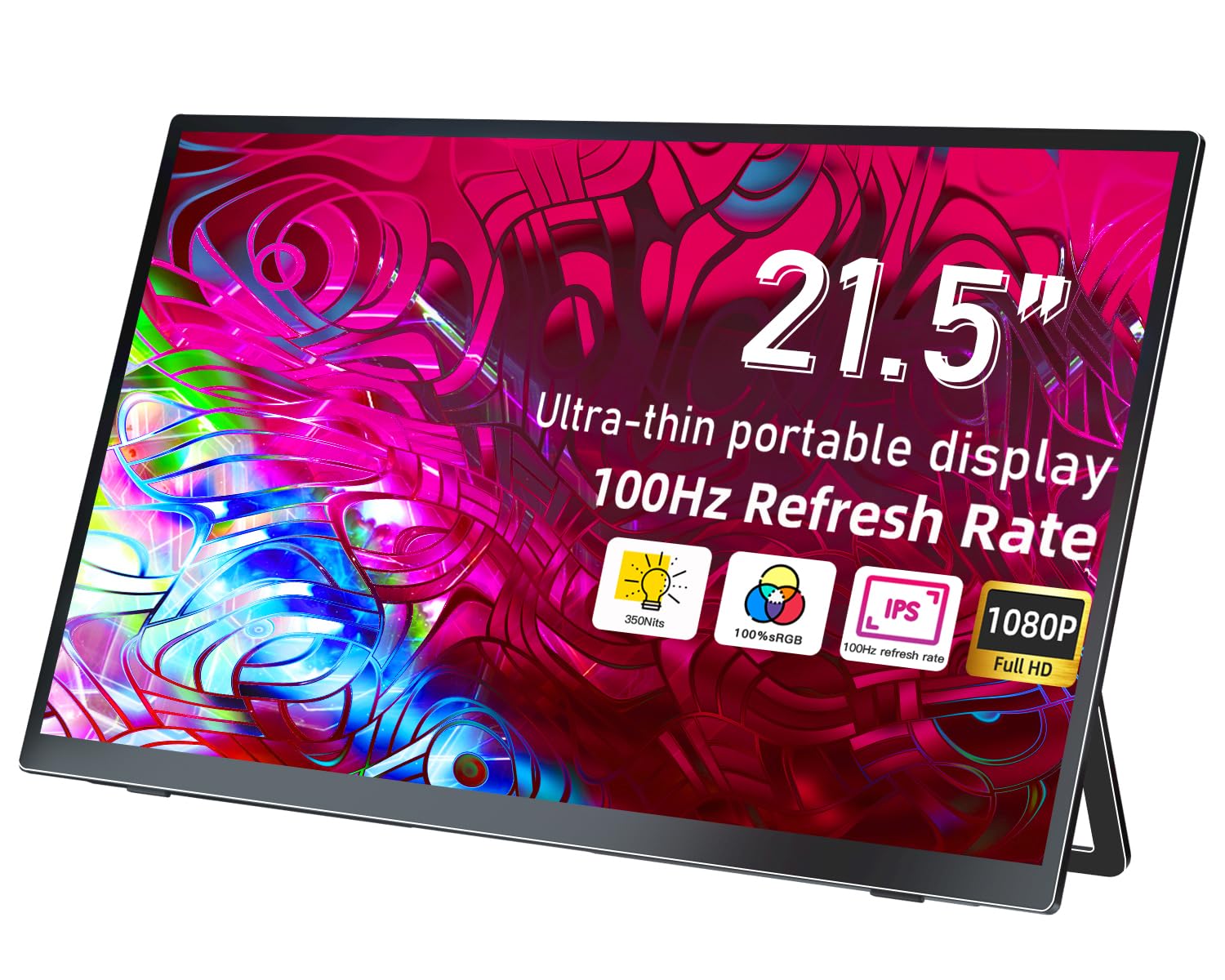 Amazon.com: odmenot 100Hz 21.5" Large Portable Monitor 120% sRGB Full ...