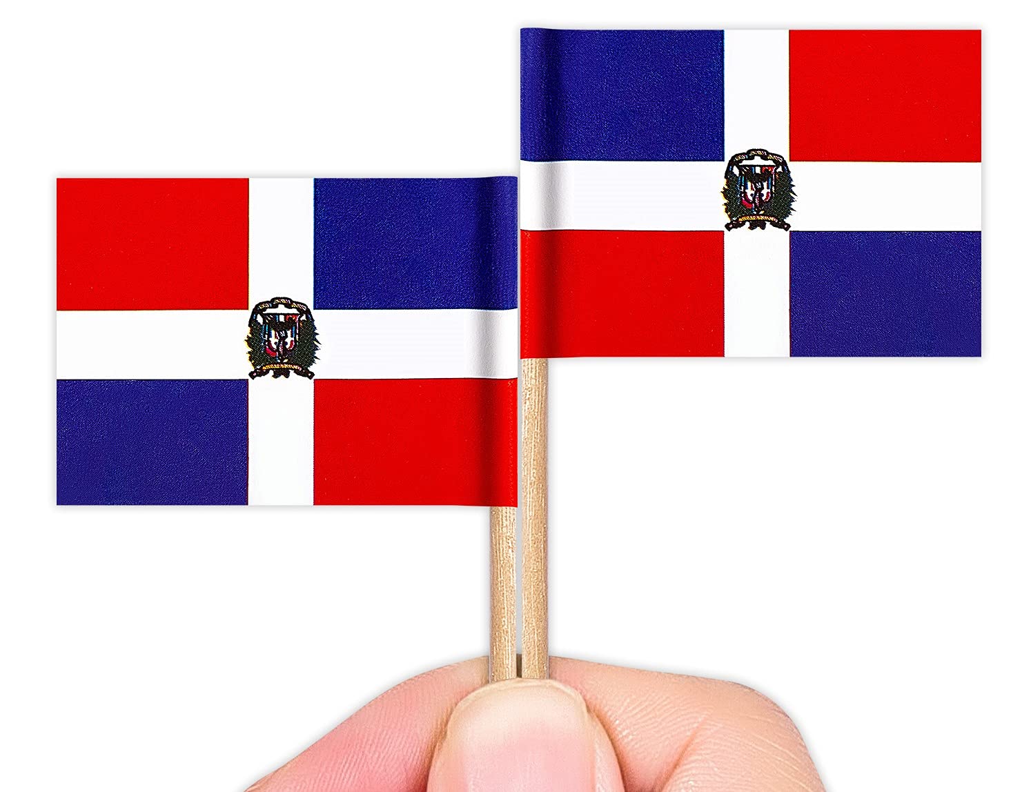 Snapklik.com : ZXvZYT Dominica Flag Dominican Toothpick Flags,Small ...