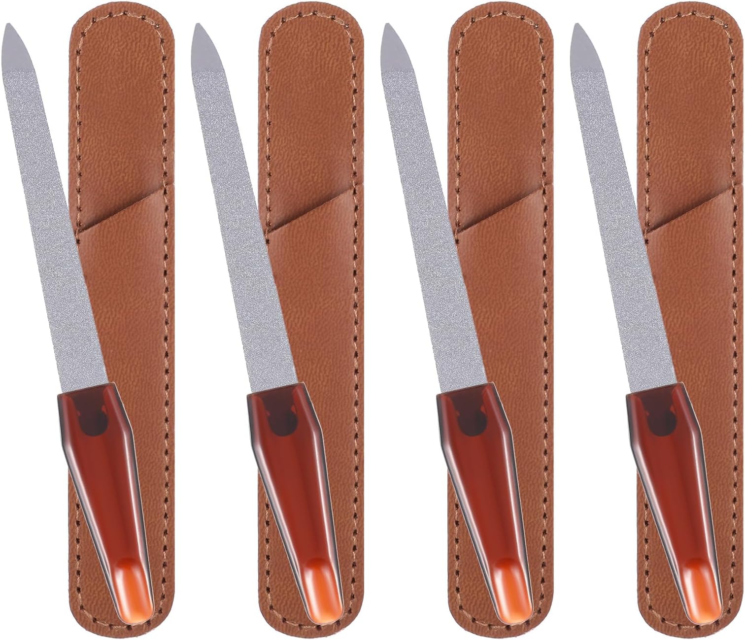 Amazon.com : Metal Nail Files For Natural Nails 6 Pack Diamond Nail ...