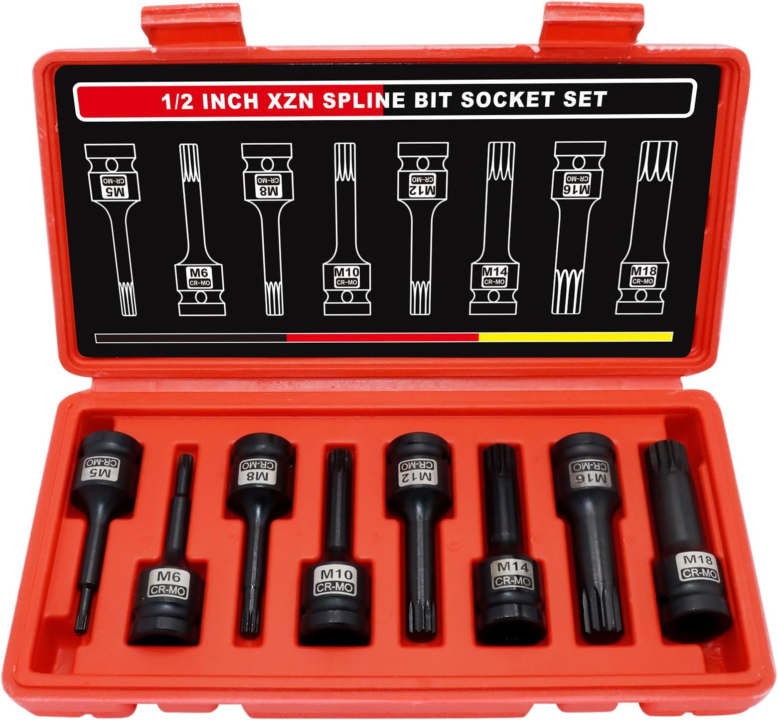 HASKYY 8-tlg XZN M5-M18 Vielzahn 1/2" Kraft-Schlag-Schrauber ...