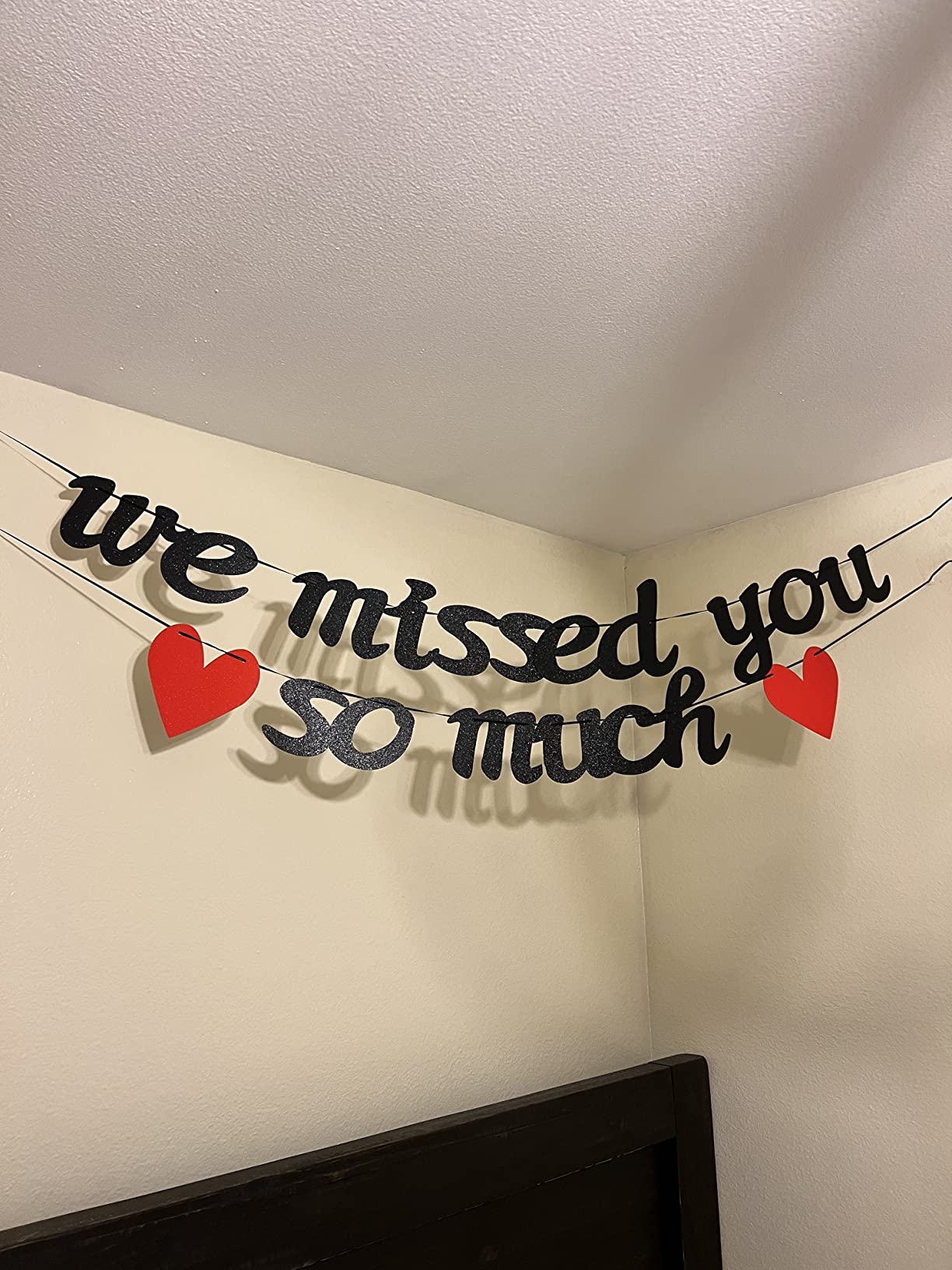 Amazon.com: Welcome Home Decorations Banner We Missed You So Much ...