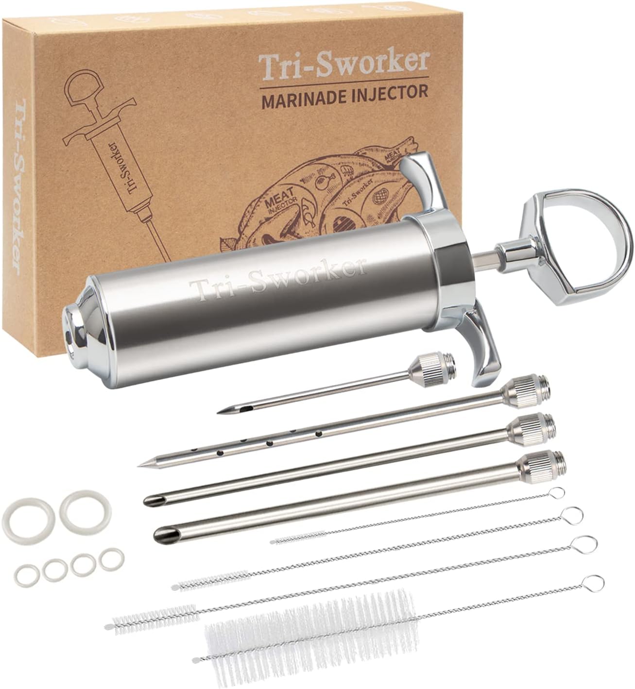 Amazon.com: Marinade Meat Injector - Versatile Turkey Injector 304 ...