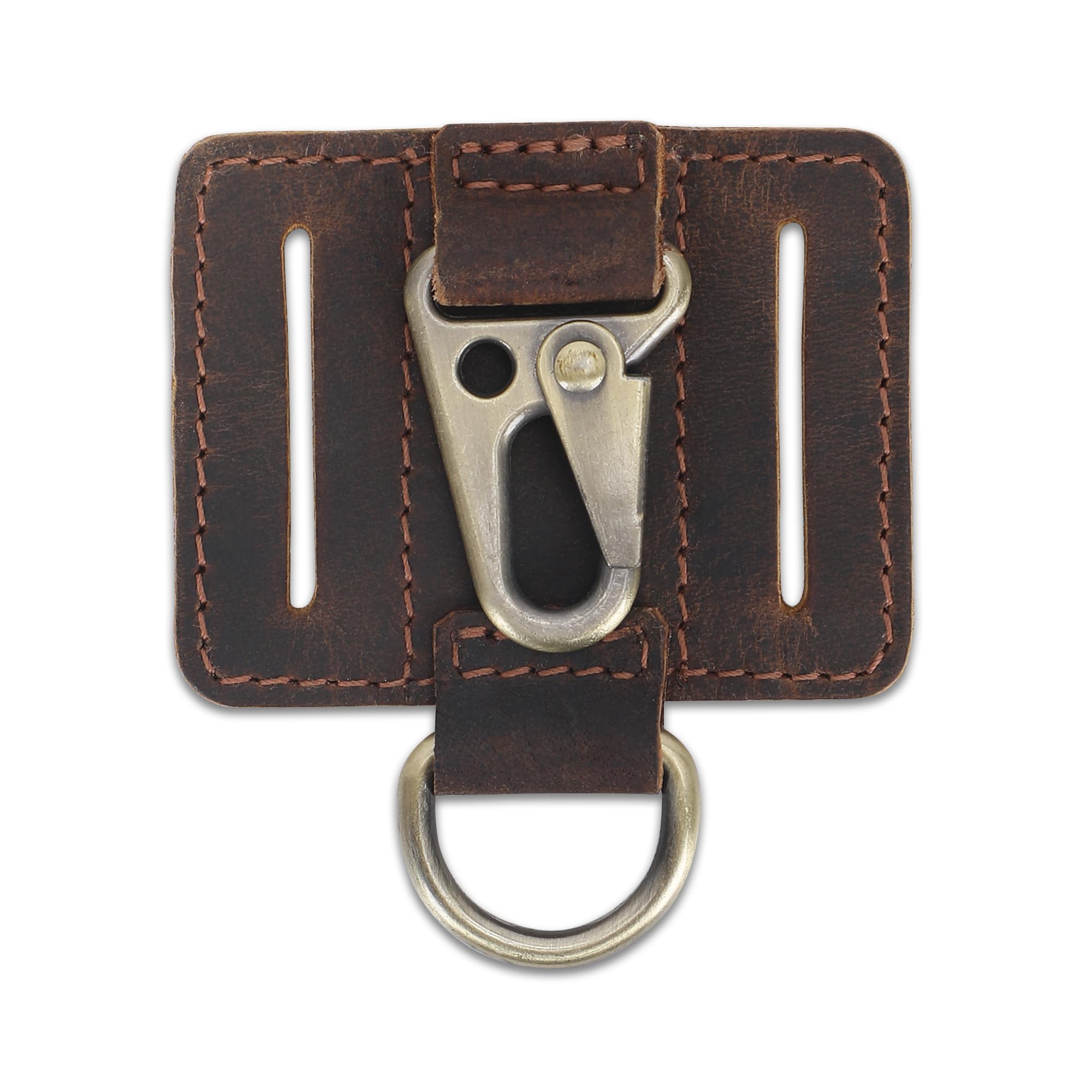 CestAntiQ Heavy Duty EDC Leather Key Ring Keychain Holder with Belt ...