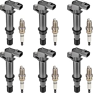 Amazon.com: BDFHYK Ignition Coil Pack UF270 and Iridium Spark Plugs 4504 Compatible with Dodge ...
