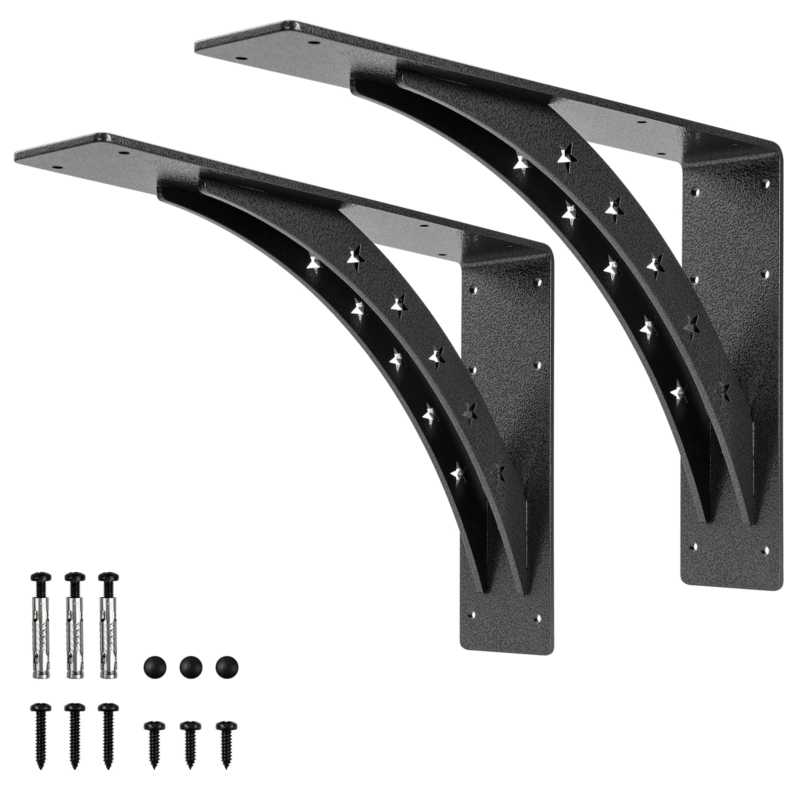Amazon.com: 20 inch x 13.5 inch Heavy Duty Shelf Brackets，max Load 900 ...