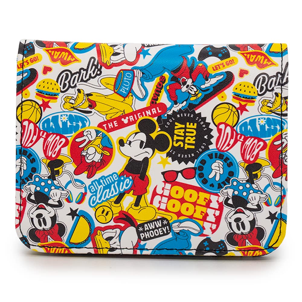 Disney Wallet, ID Fold Over Snap, Disney The Sensational Six Poses and ...