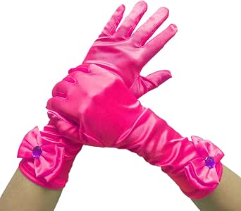 Amazon.com: DMLBC Long Princess Costume Formal Bows Glove Princess ...