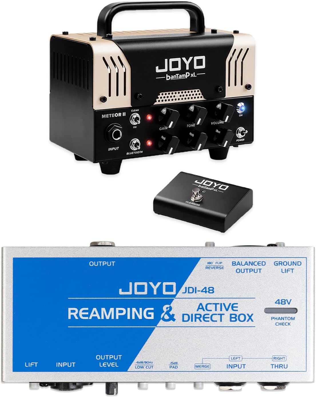 Amazon.com: JOYO Meteor II Amplifier Tube Head 20 Watt Preamp 2 Channel ...