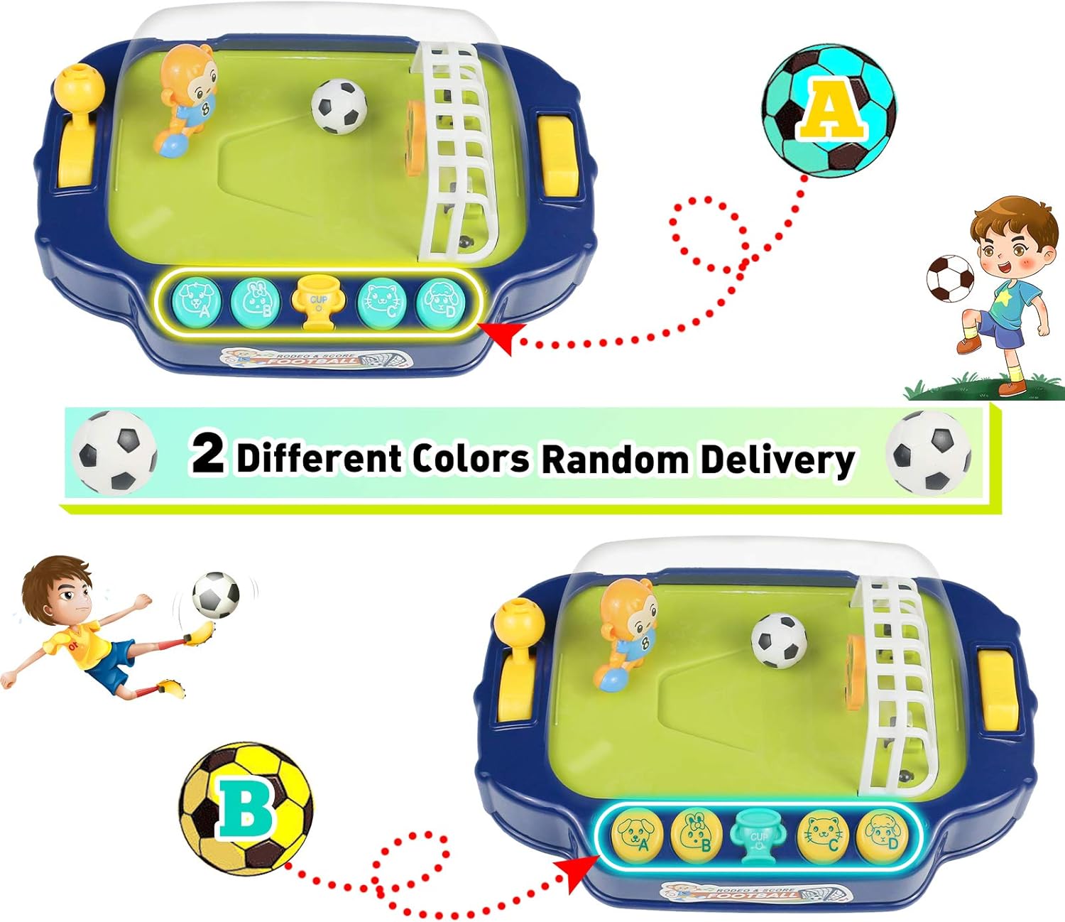Football Games Mini Football Hand-Held Soccer Toy Football Board Games ...