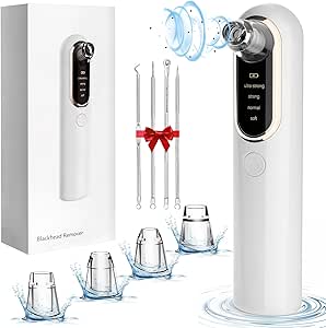 Electric Blackhead Remover Vacuum, Professional Facial Pore Cleaner ...