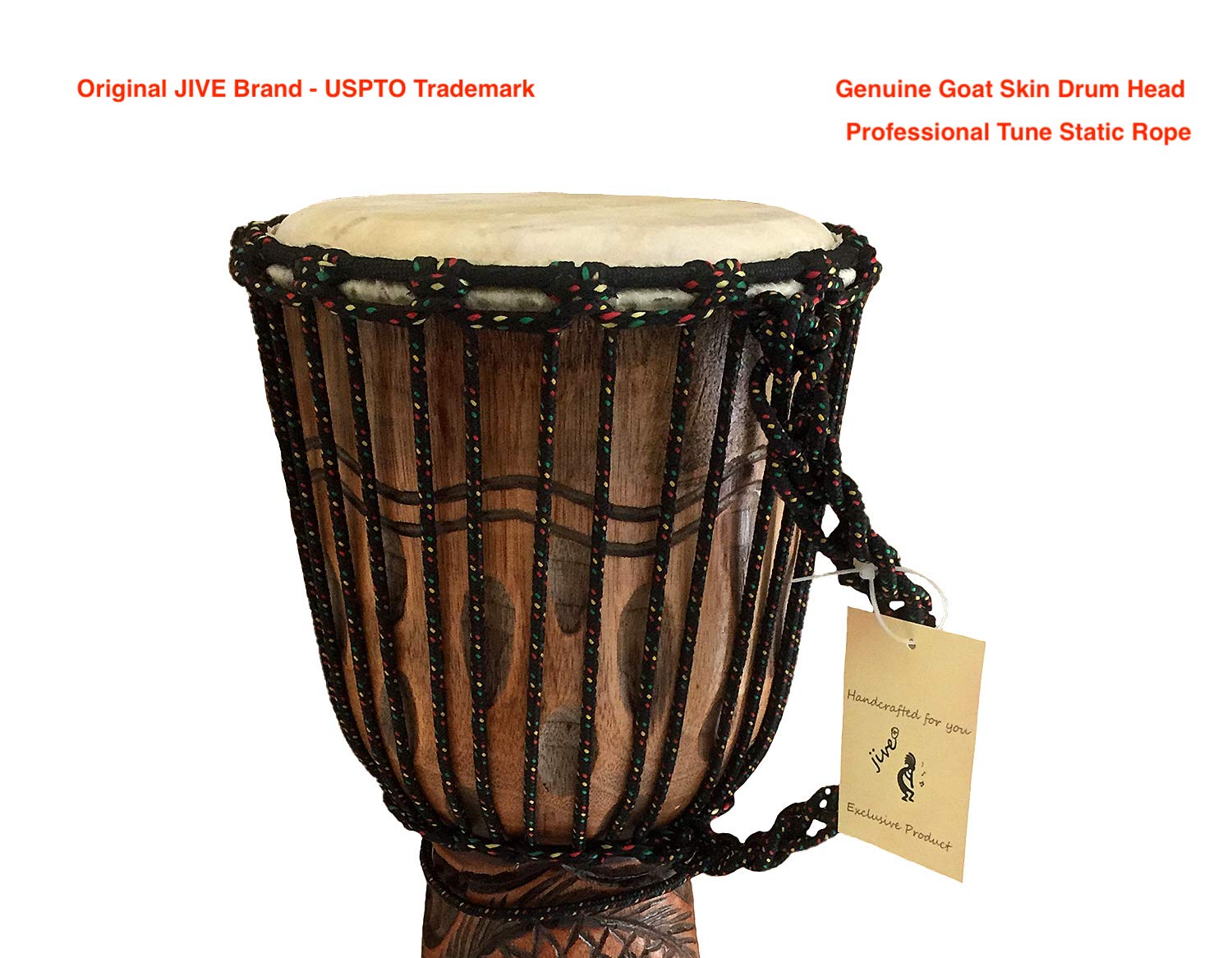 Snapklik.com : JIVE Djembe Drum African Bongo Congo Wood Drum Deep ...