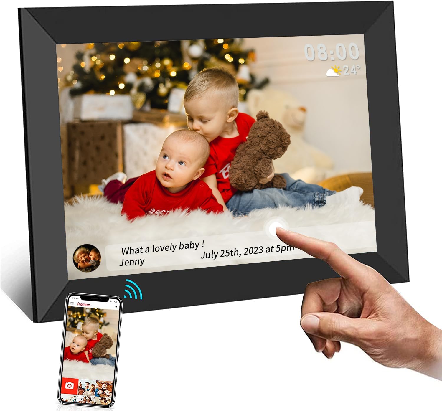 Skylight Digital Picture Frame - WiFi Enabled with Load from Phone ...