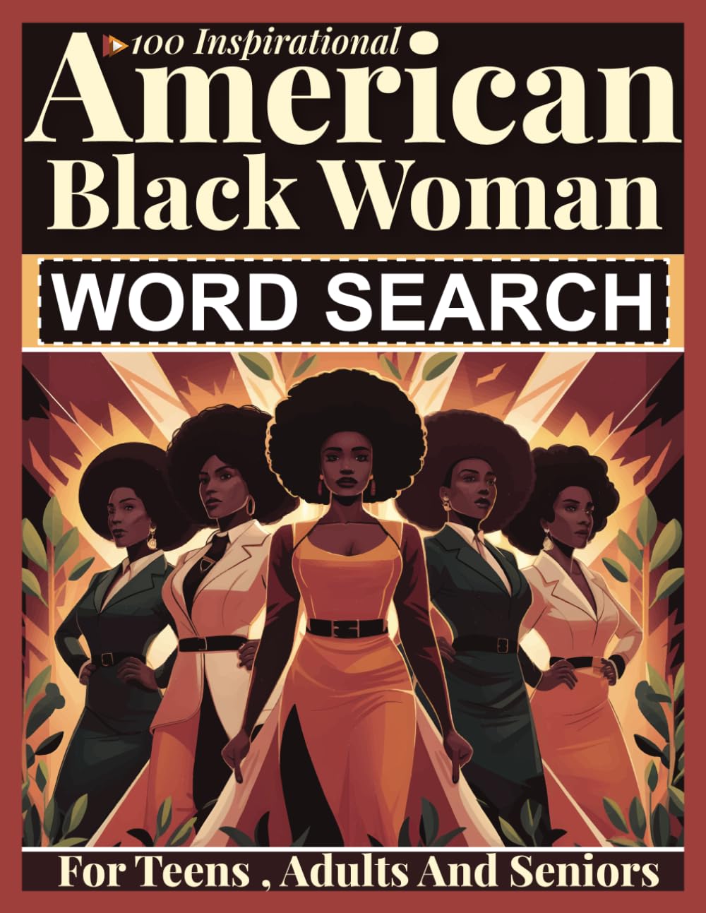 American Black Woman Word Search: Large Print 100 Positive and ...