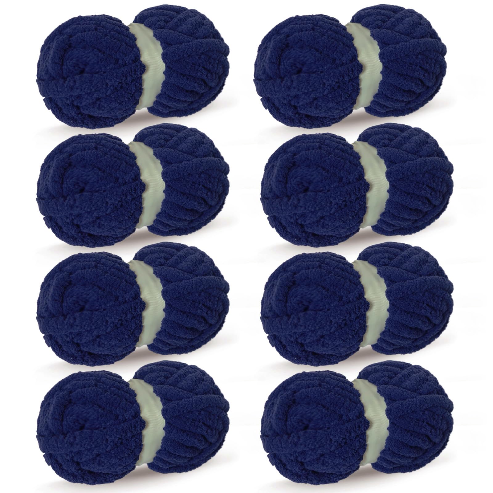 Amazon.com: CAHOVY Tibetan Blue Chunky Chenille Yarn for Crocheting ...
