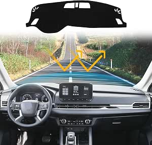 LLKUANG Dash Cover Mat Dashboard Mat Compatible with Mitsubishi ...