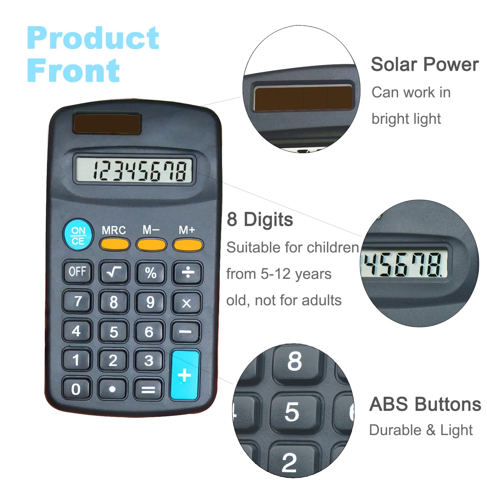 Snapklik.com : BESTWYA Basic Calculators For Students, Basic Calculator