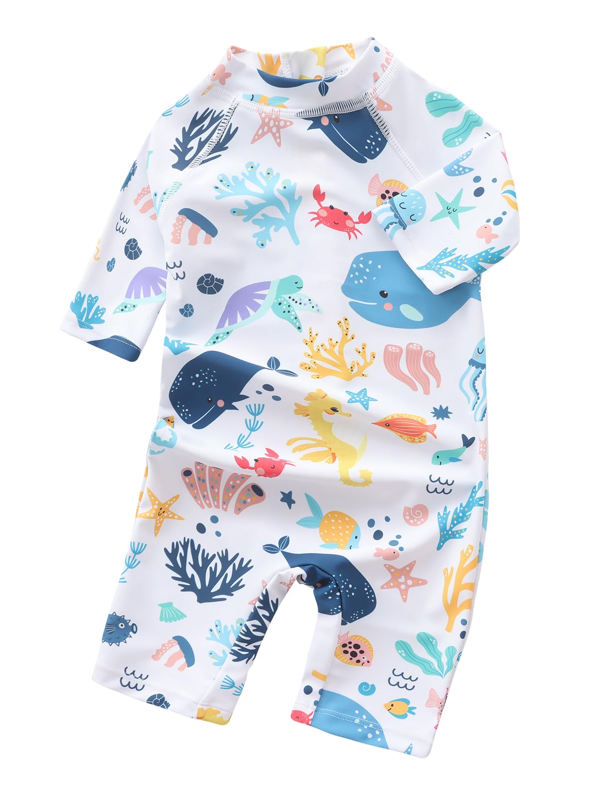 Snapklik.com : Toddler Girls Rash Guard Sunsuits For Baby Girls One ...